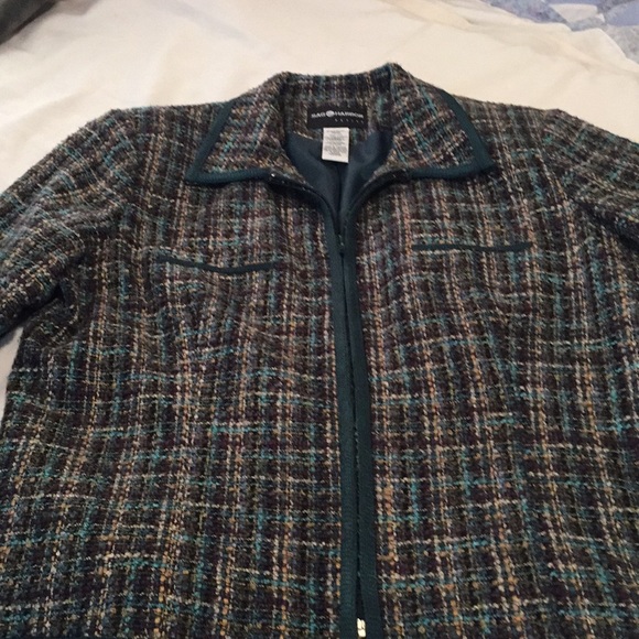 Sag Harbor | Jackets & Coats | Sag Harbor Tweed Zipup Jacket | Poshmark